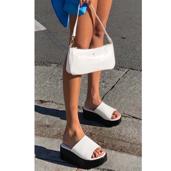 Princess Polly | Shoes | Princess Polly Britta Platform Heels In White ...